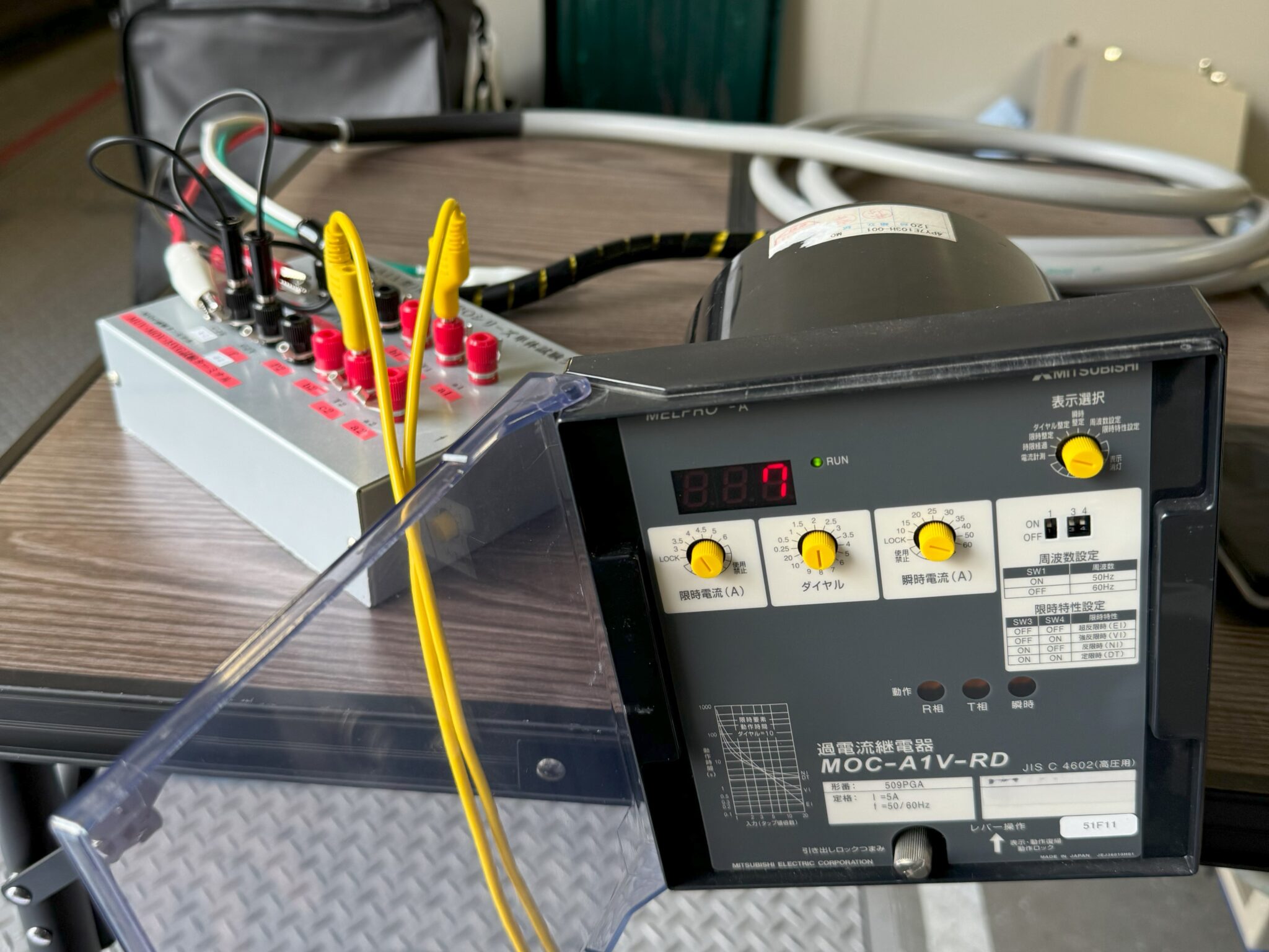 保護継電器特性試験を実施しました（OCR・UVR・OVGR・DGR・3ERy） - 旭電気管理事務所